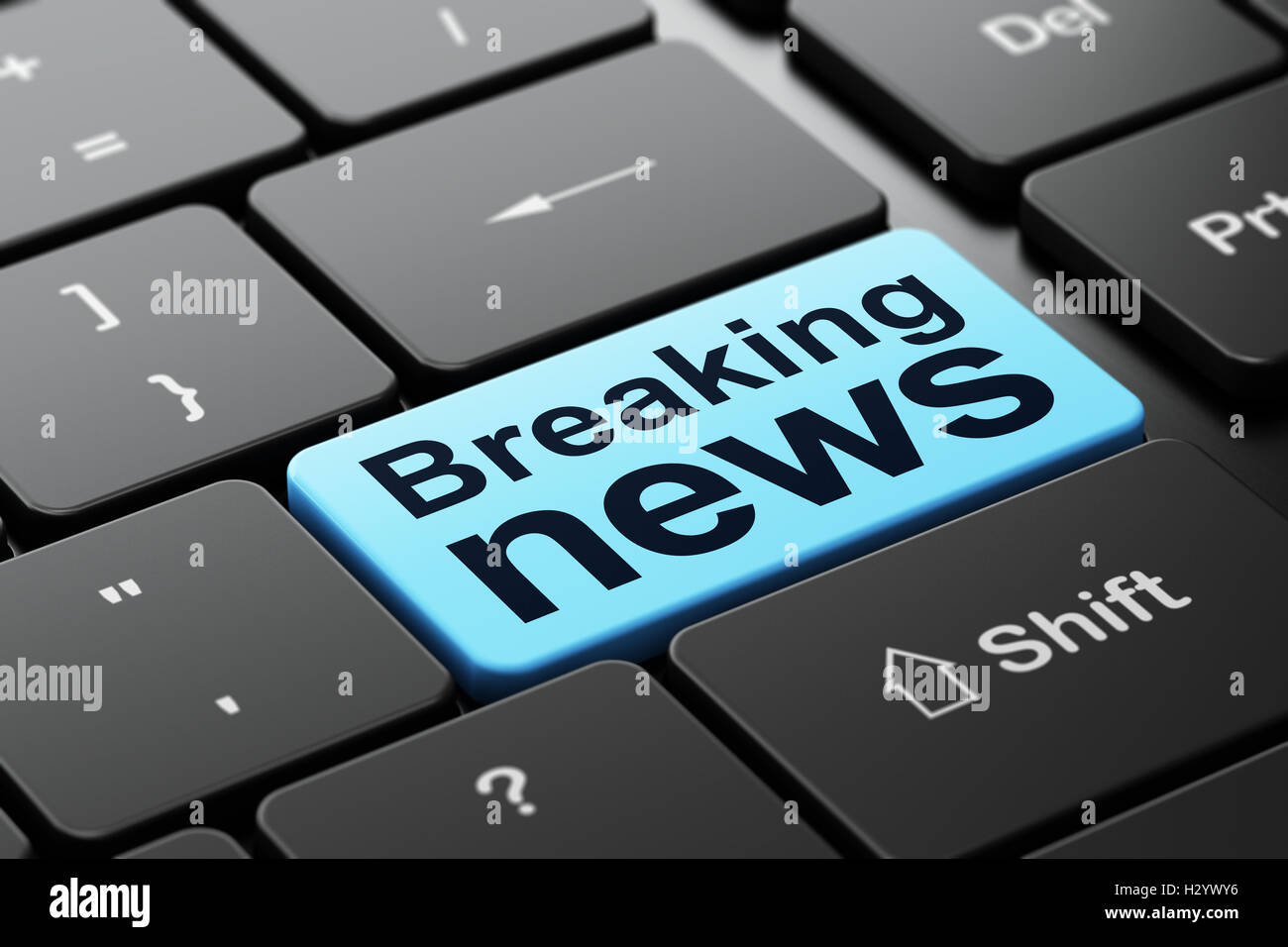 News concept: Breaking News on computer keyboard background Stock Photo ...