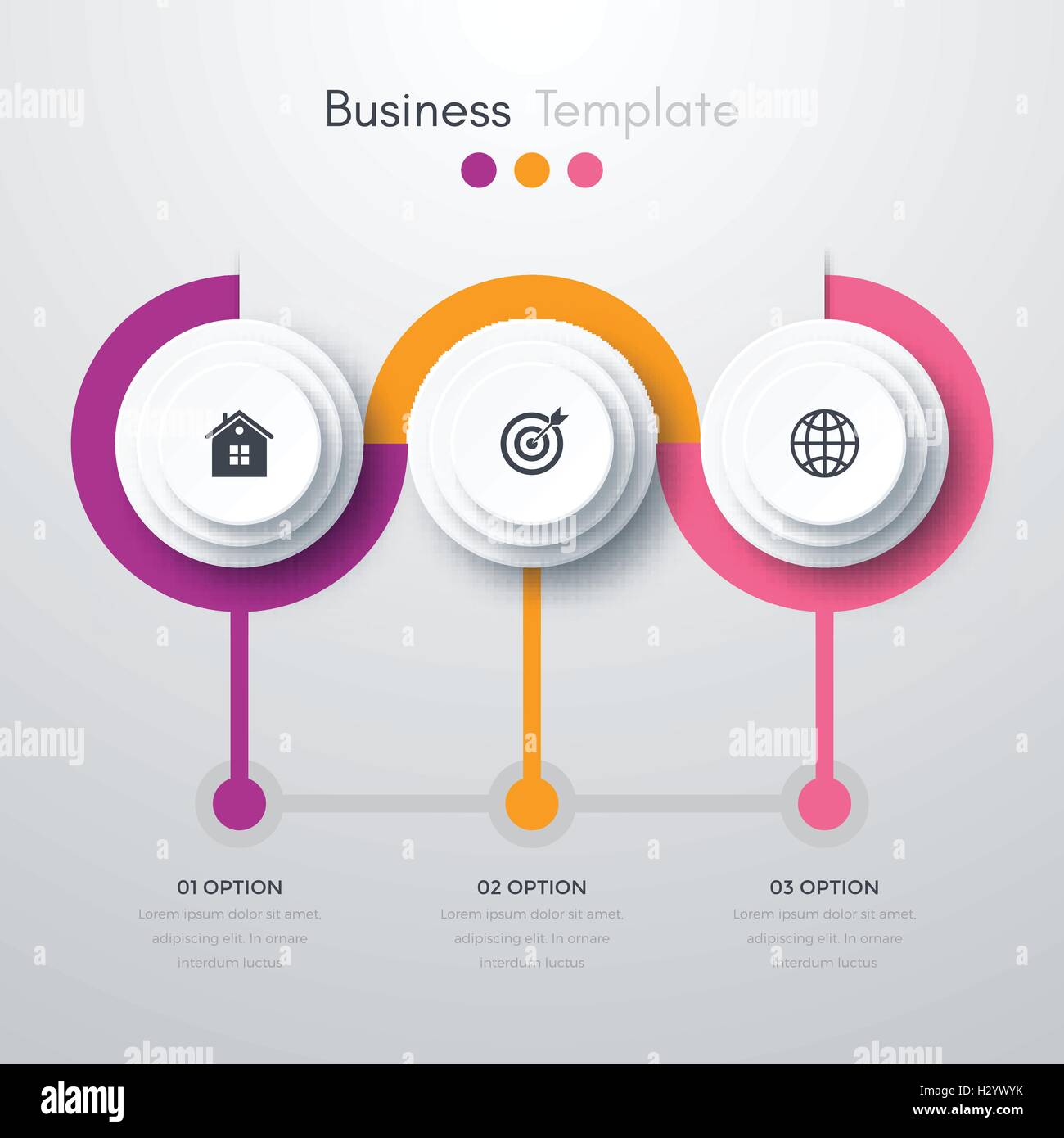 infographics three options Stock Vector Image & Art - Alamy