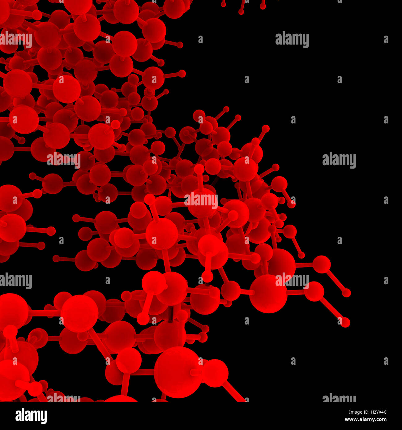 Red abstract molecule DNA Stock Photo - Alamy