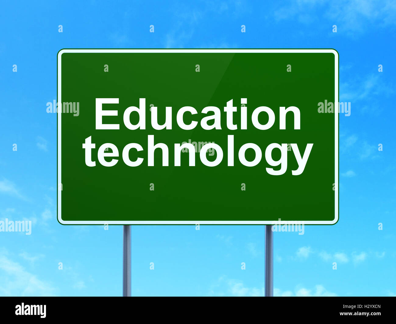 Education concept: Education Technology on road sign background Stock ...