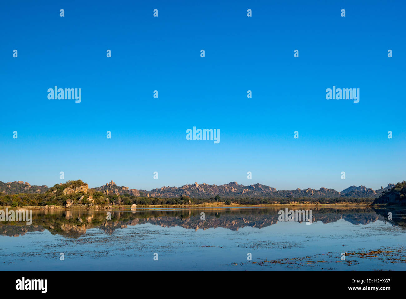 The unique balancing rock landscape of the Matobo National Park ...