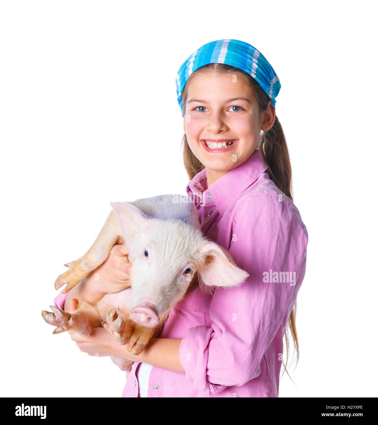 Farmer with pig happy hat hi-res stock photography and images - Alamy