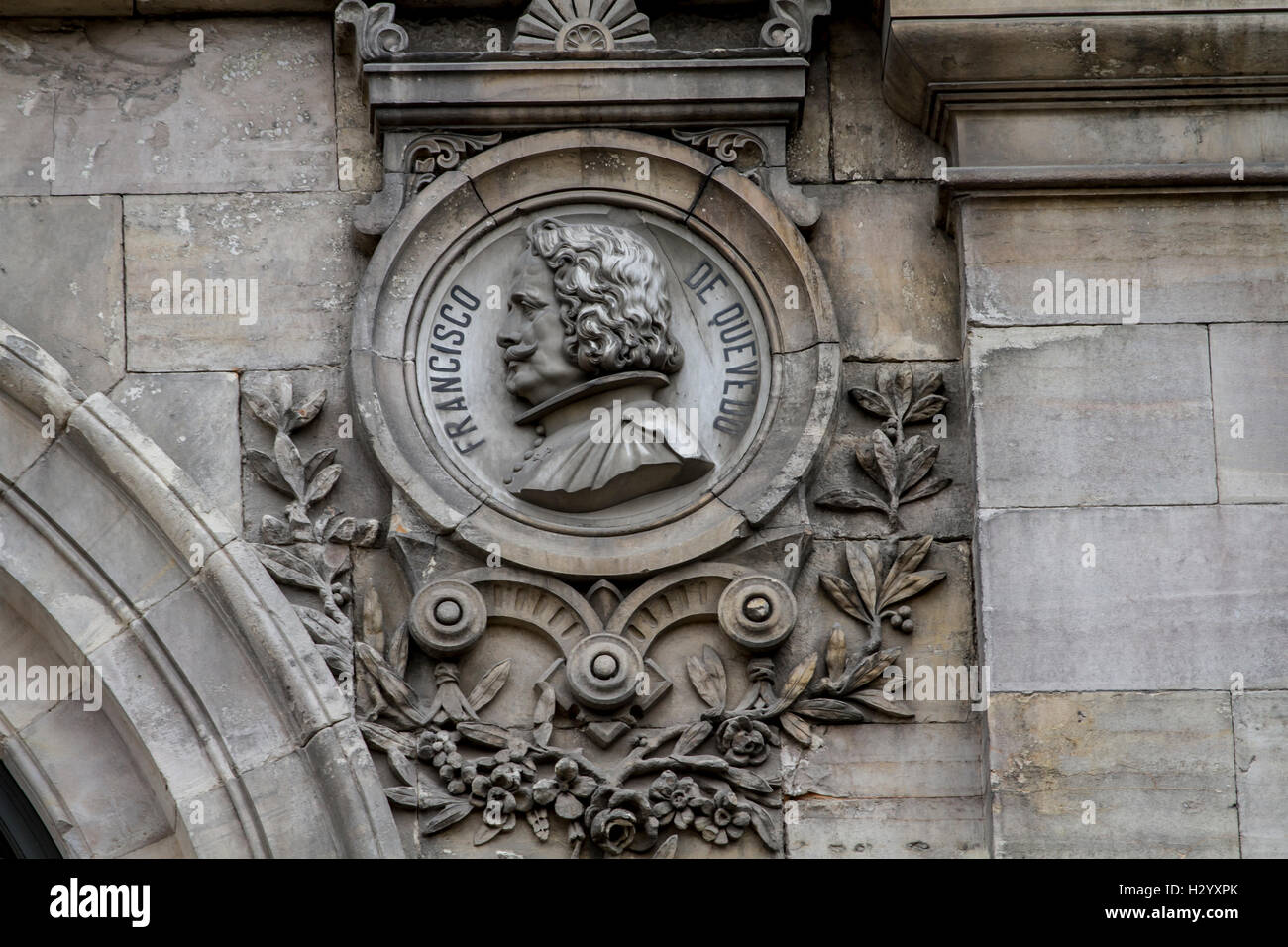 National library facade in Madrid, Spain Stock Photo - Alamy