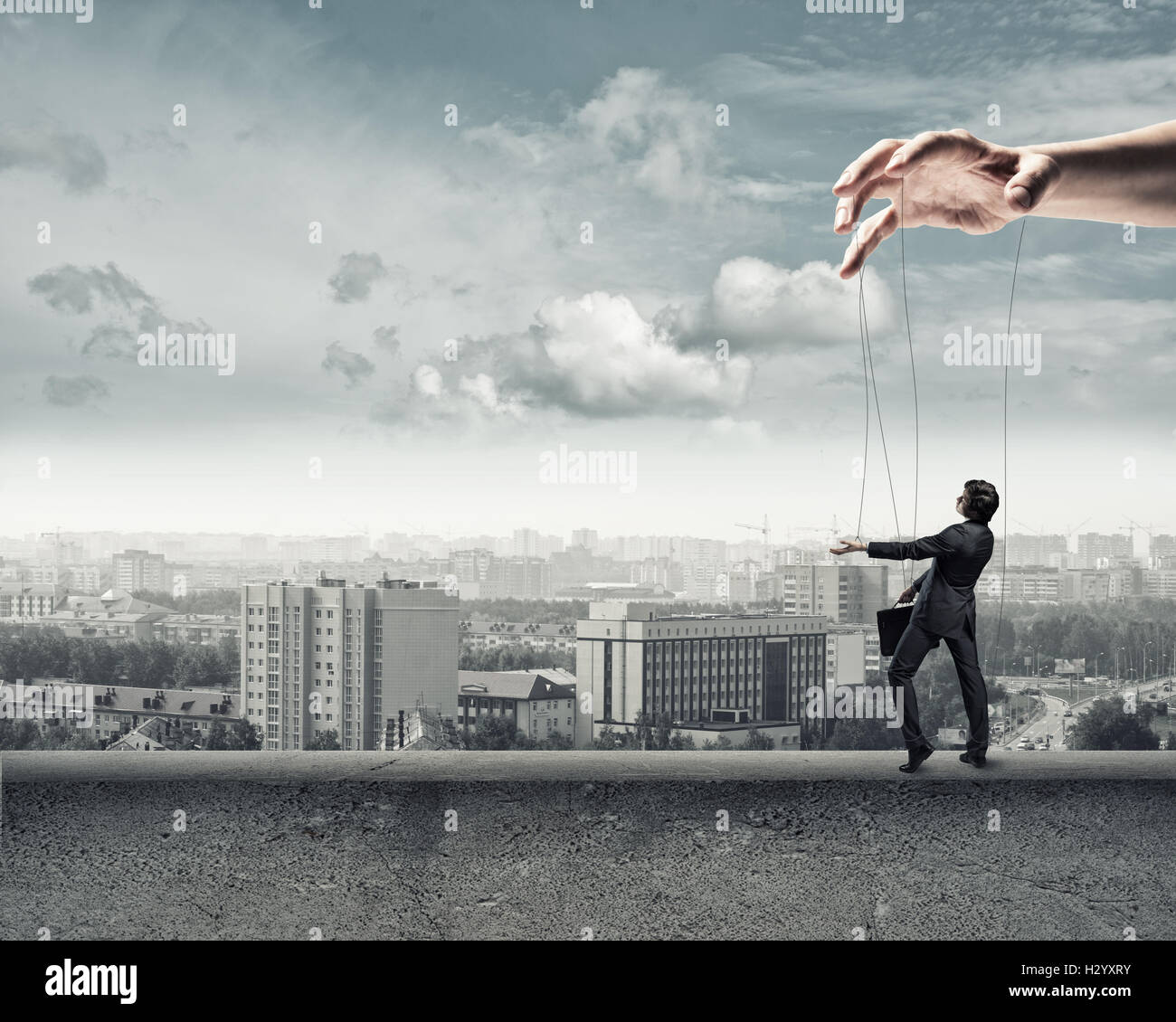 Man and puppet hi-res stock photography and images - Alamy