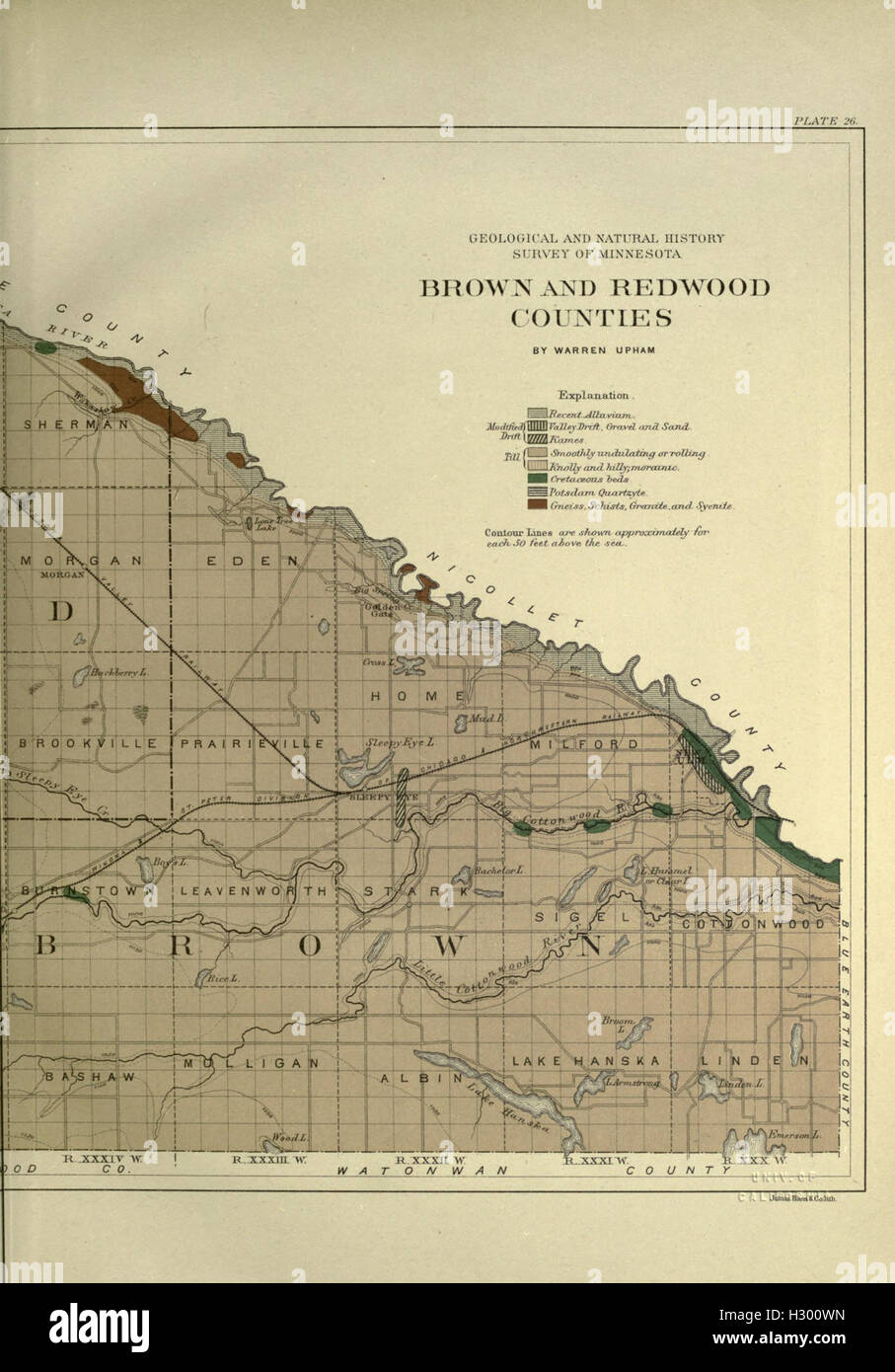 This work focuses on the geological features of Minnesota, detailing ...