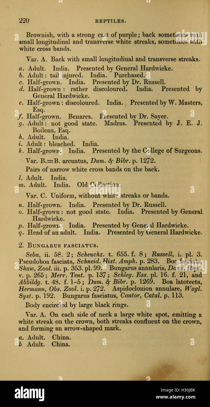 This catalogue contains detailed descriptions of colubrine snakes in ...