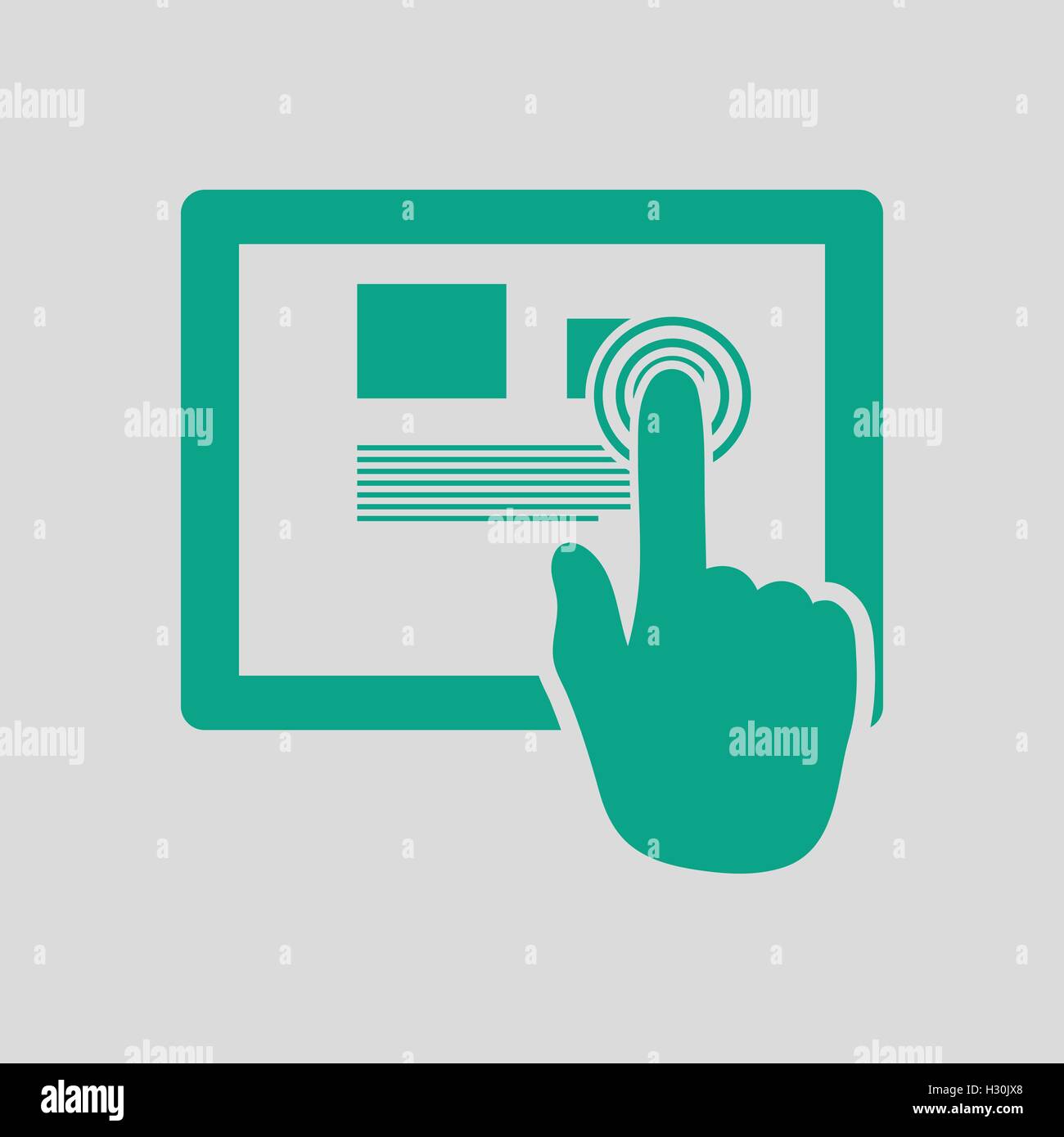 Device using with green background Stock Vector Images - Alamy