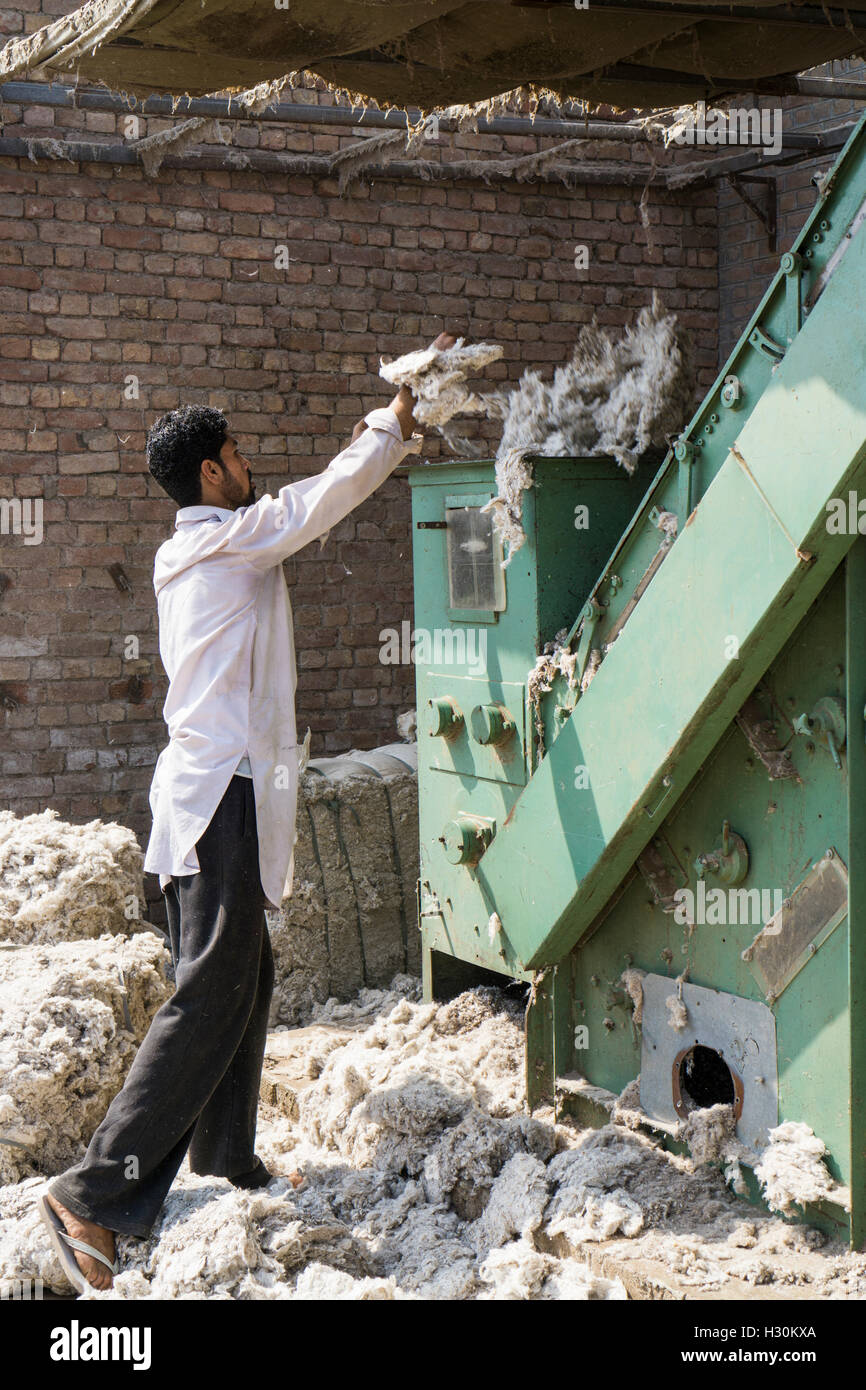 Men working in cotton mill Multan Pakistan Stock Photo - Alamy