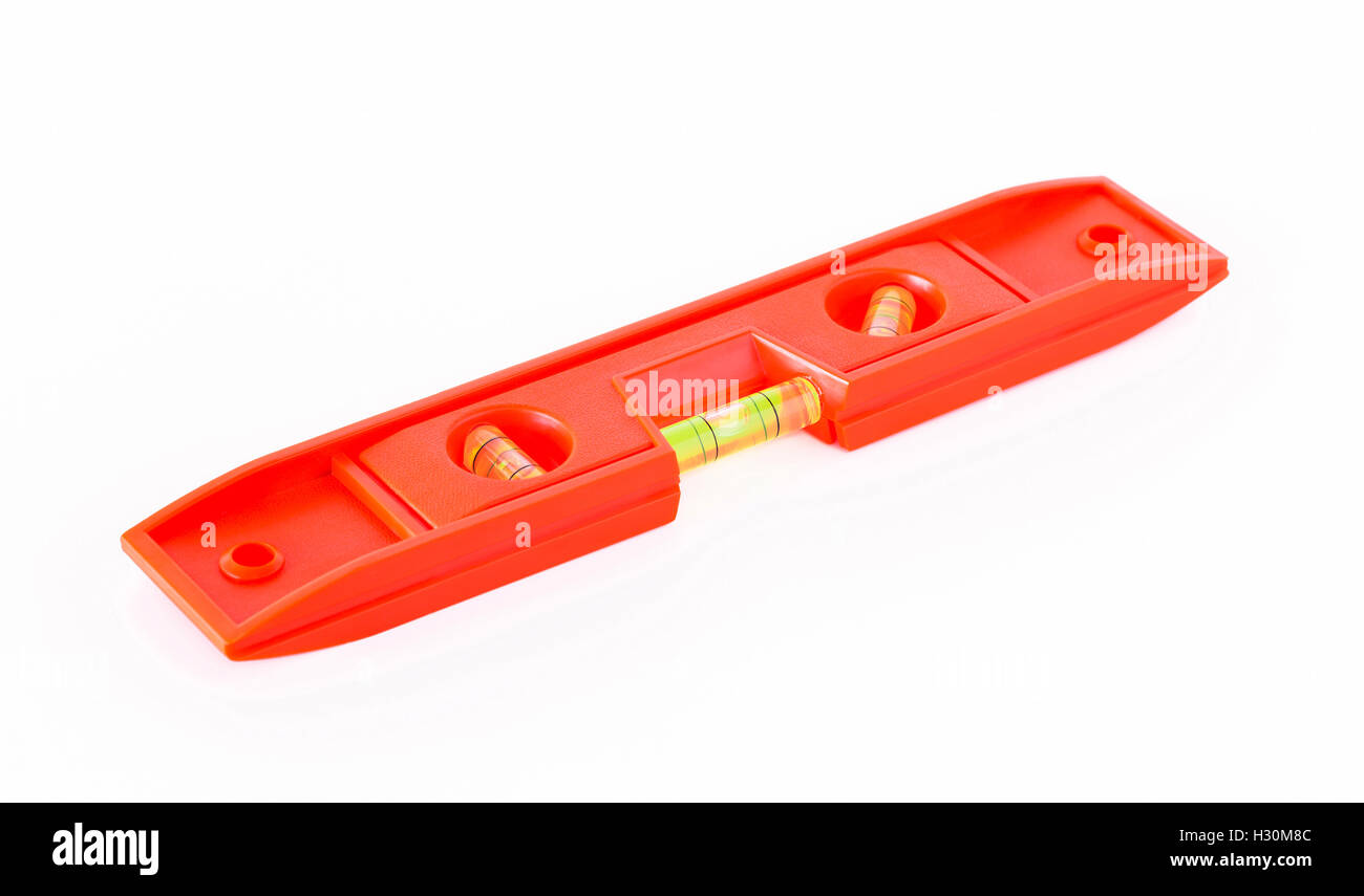 Measure water level on a white background Stock Photo - Alamy