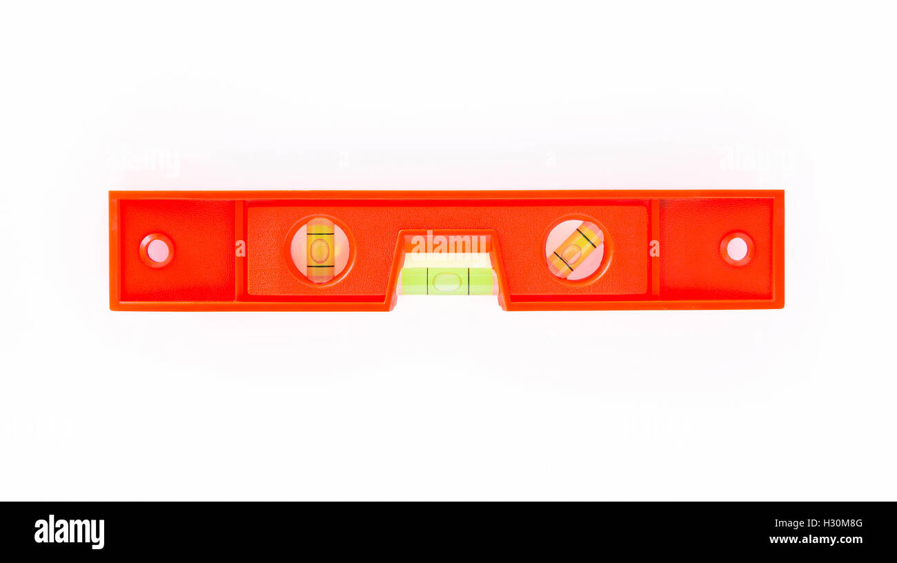 Measure water level on a white background Stock Photo - Alamy