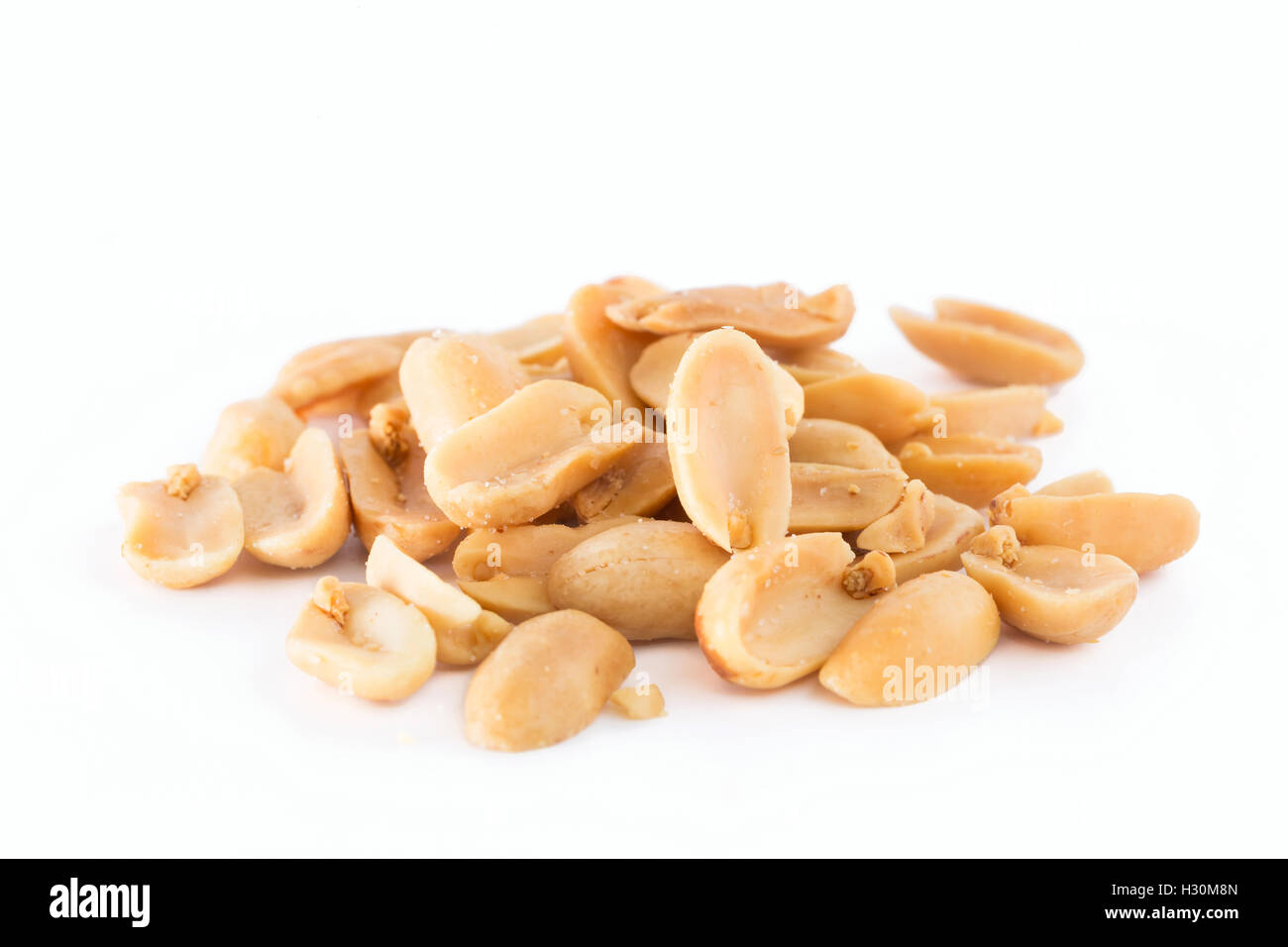 Peanuts, dried beans isolated on white background Stock Photo - Alamy
