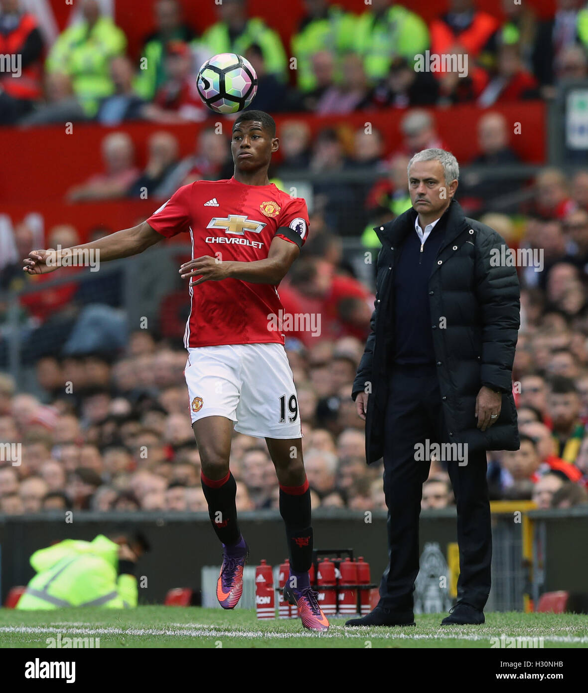 Manchester United's Marcus Rashford during the Premier League match at ...