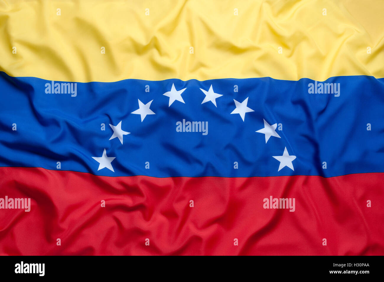 Textile flag of Venezuela for background Stock Photo - Alamy