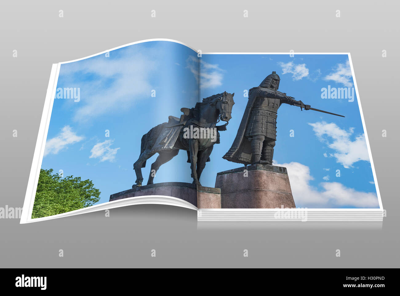 The monument of the Grand Duke of Lithuania Gediminas, one of the most ...