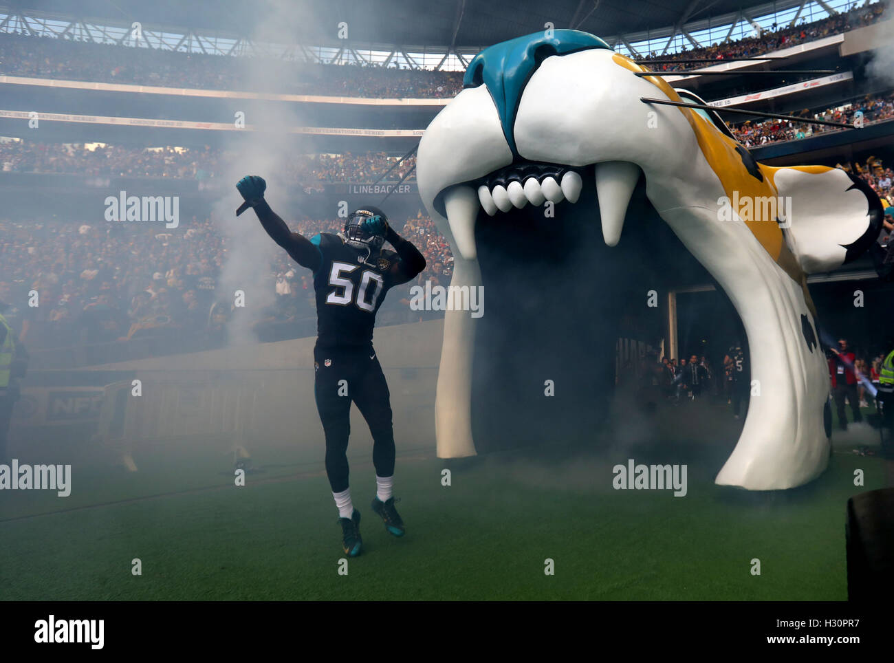 Jacksonville Jaguars Tevin Smith prior to the NFL International Series ...