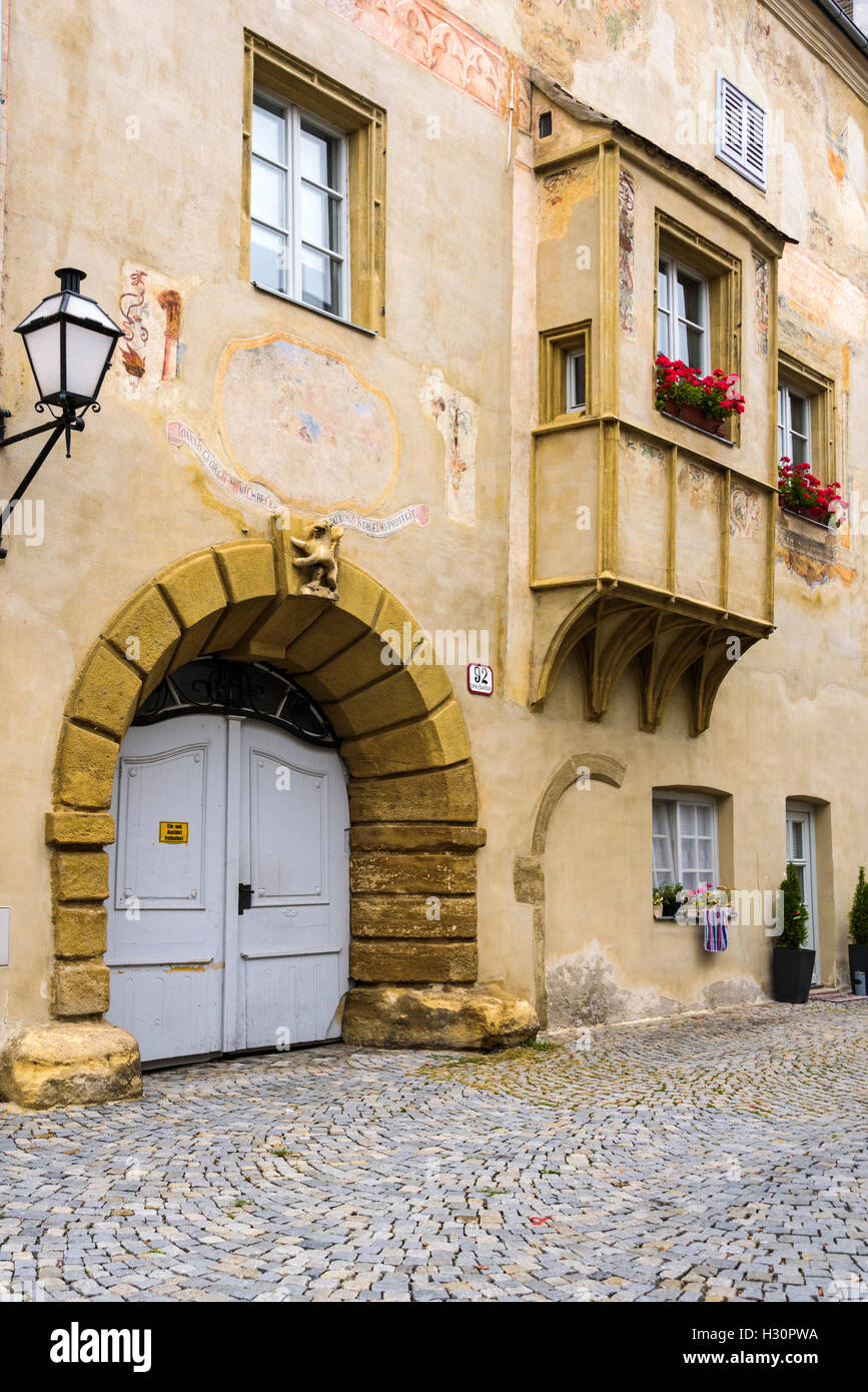 Quaint old streets of Krems in austria Stock Photo - Alamy