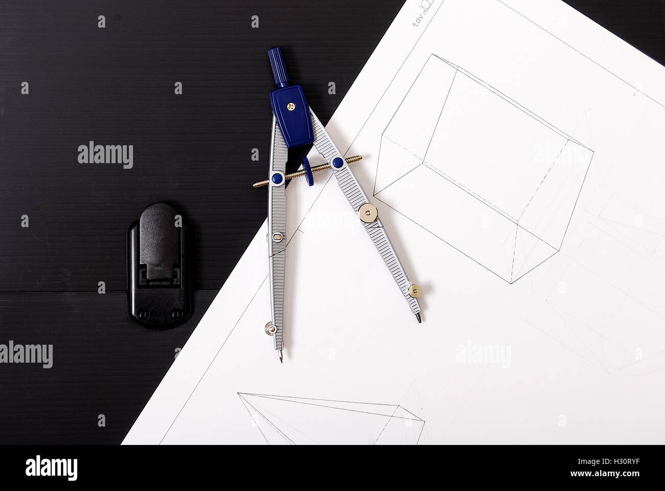 Technical drawing tools hi-res stock photography and images - Alamy