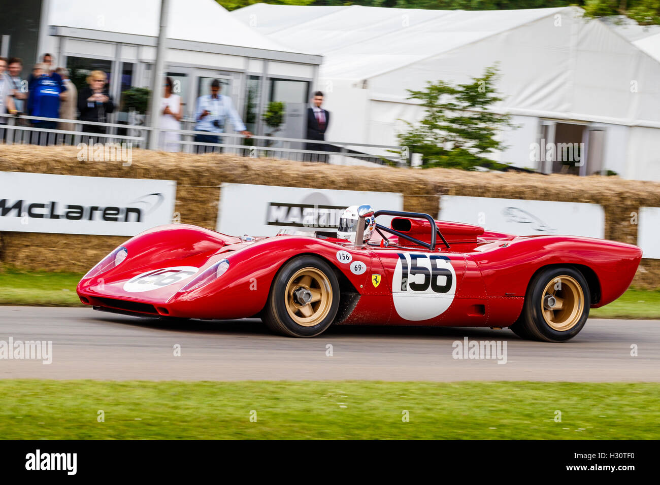 1969 Ferrari 312P Spyder with driver David Franklin at the 2016 ...