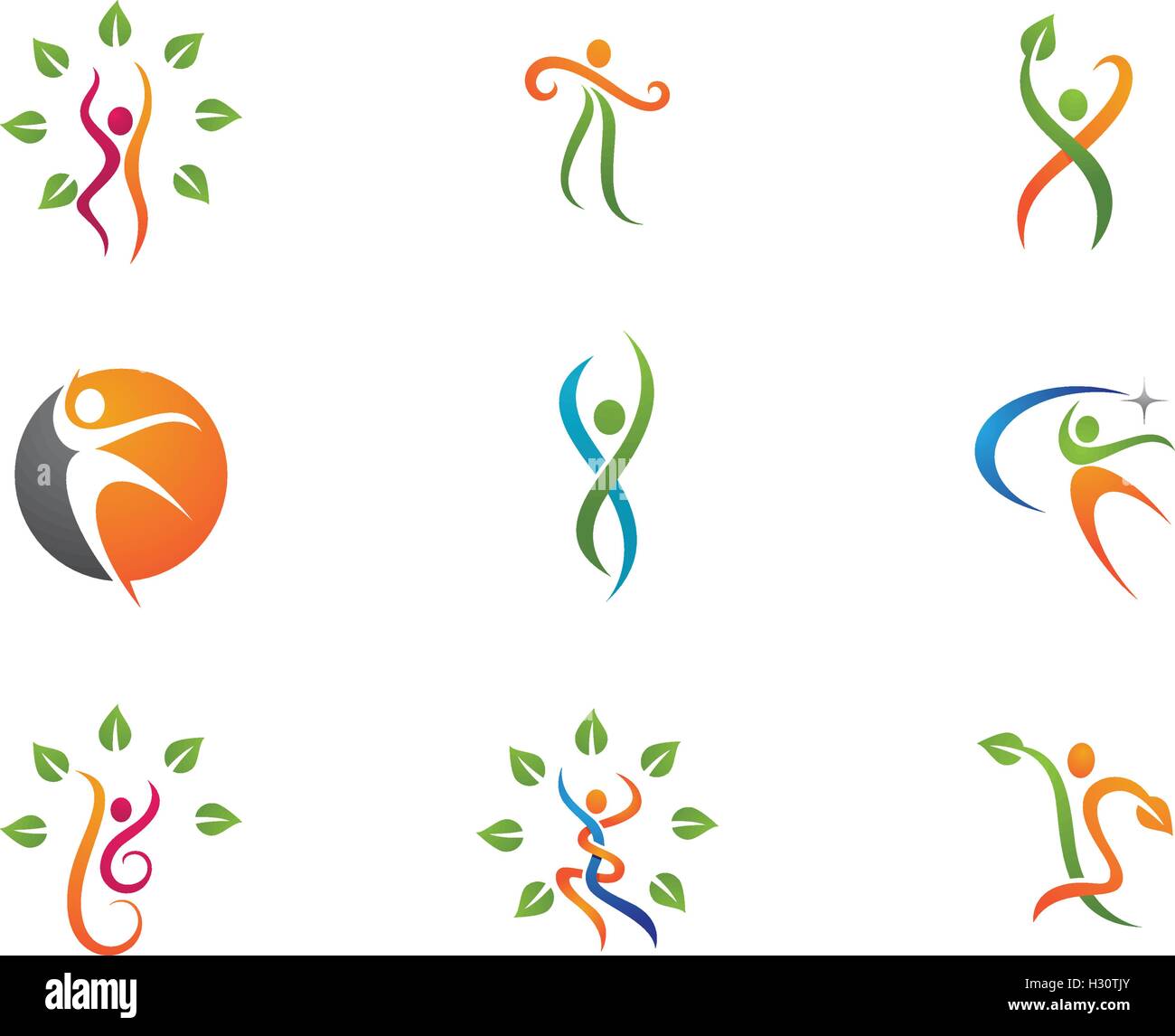 Health Logo Template Stock Vector Image & Art - Alamy