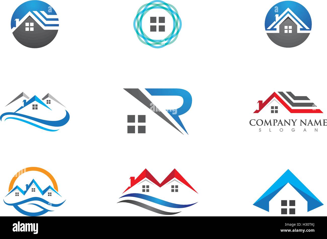 Property Logo Template Stock Vector Image & Art - Alamy