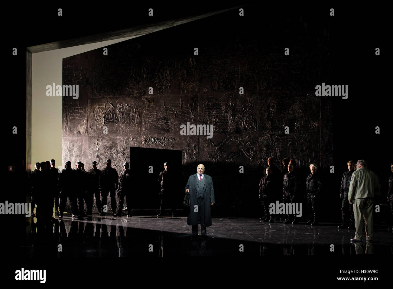 Berlin, Germany. 29th Sep, 2016. Opera singer Falk Struckmann stands on ...