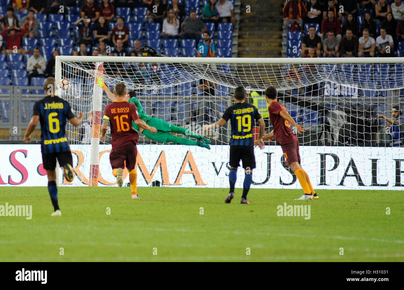 Stadium Olimpico, Rome, Italy. 02nd Oct, 2016. Serie A football league ...
