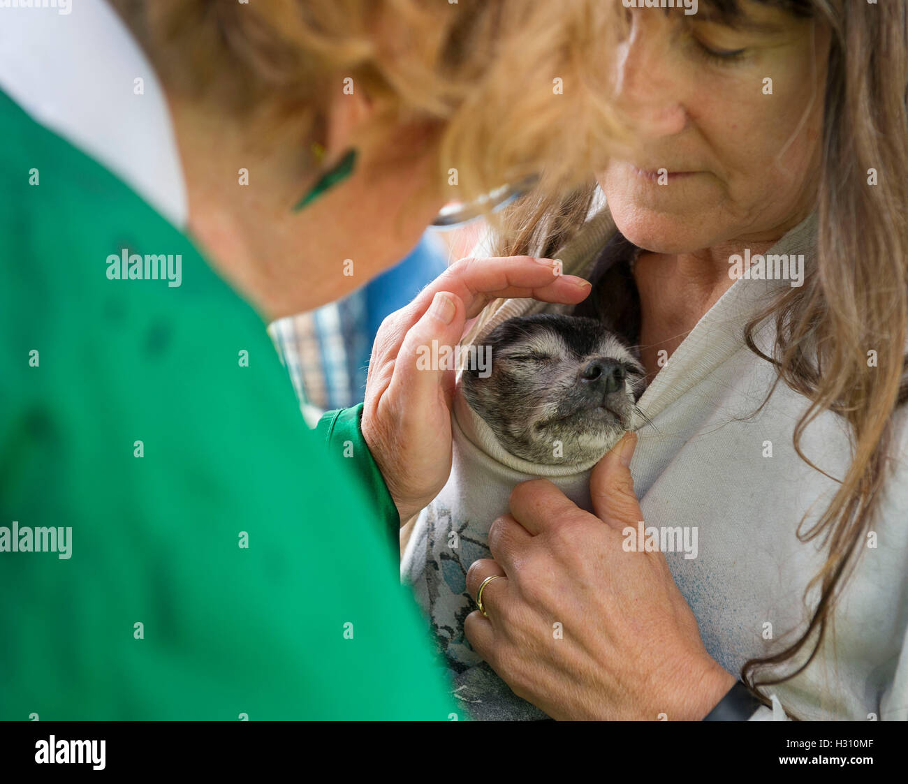 Roseburg, Oregon, USA. 2nd Oct, 2016. The Rev. NANCY GALLAGHER, left ...