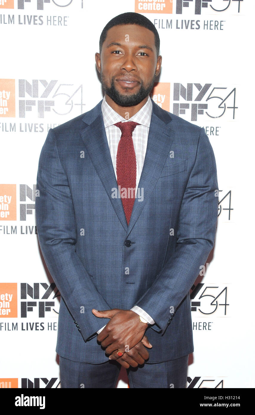 New York, NY, USA. 02nd Oct, 2016. Trevante Rhodes attends the ...