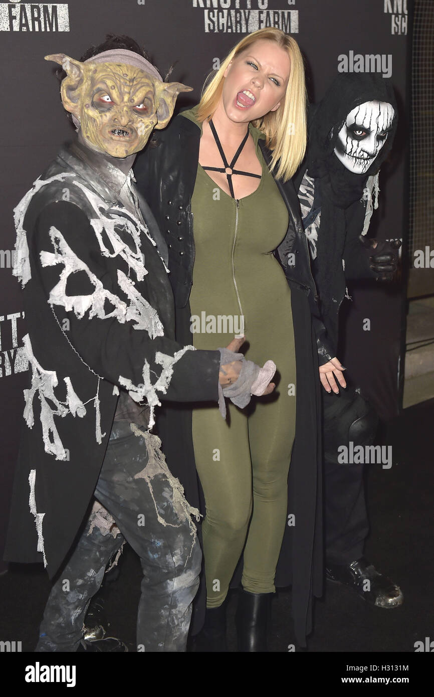 Buena Park, USA. 30th Sep, 2016. Carrie Keagan at 'Knott's Scary Farm ...