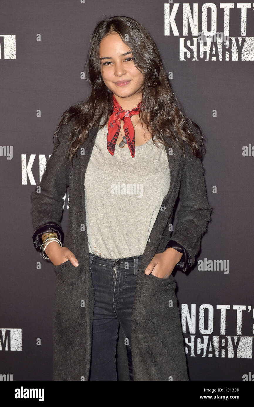 Buena Park, USA. 30th Sep, 2016. Courtney Eaton at 'Knott's Scary Farm ...