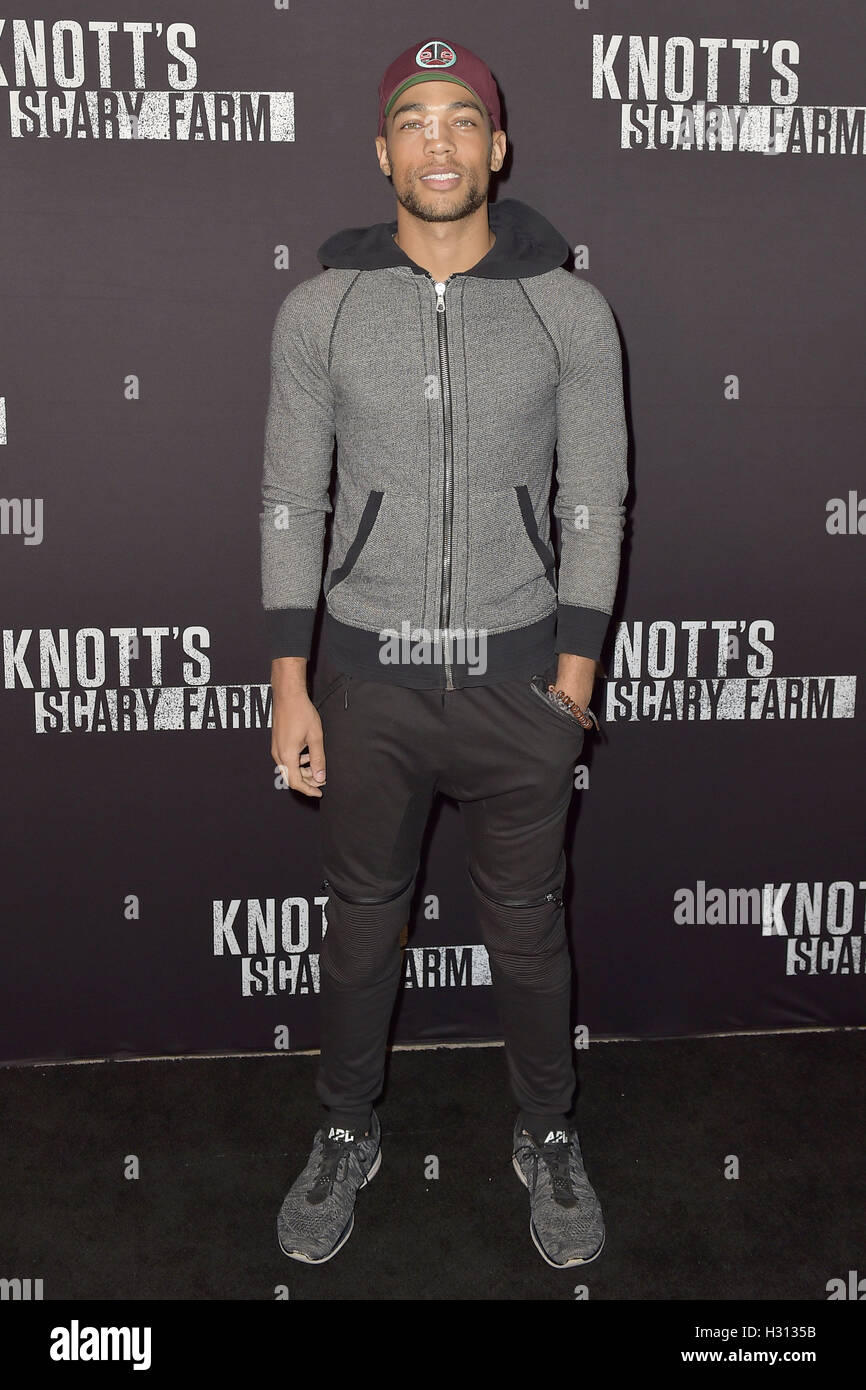 Buena Park, USA. 30th Sep, 2016. Kendrick Sampson at 'Knott's Scary ...