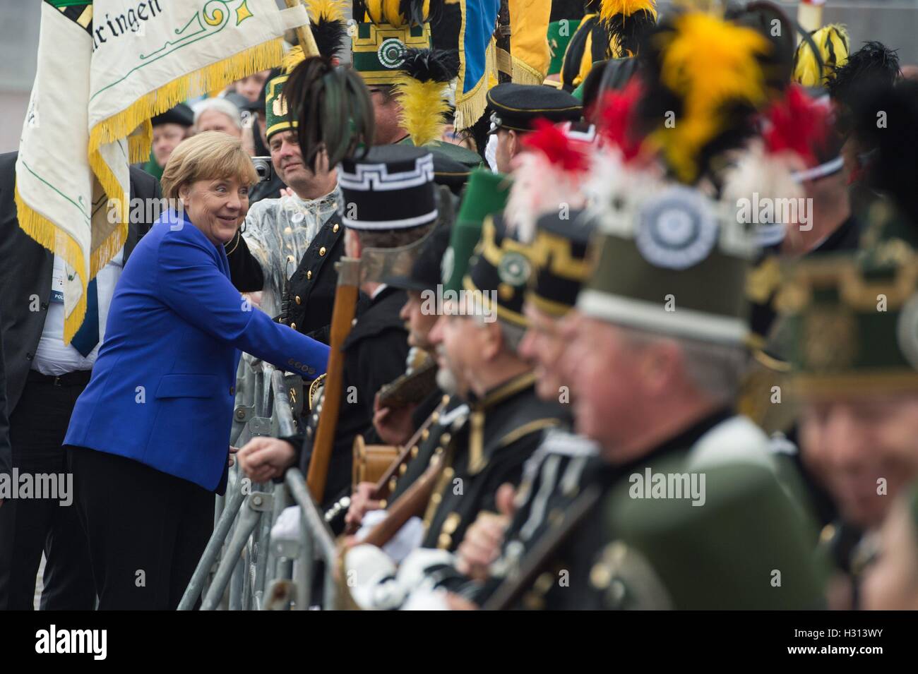 Dresden, Germany. 03rd Oct, 2016. German Chancellor Angela Merkel ...