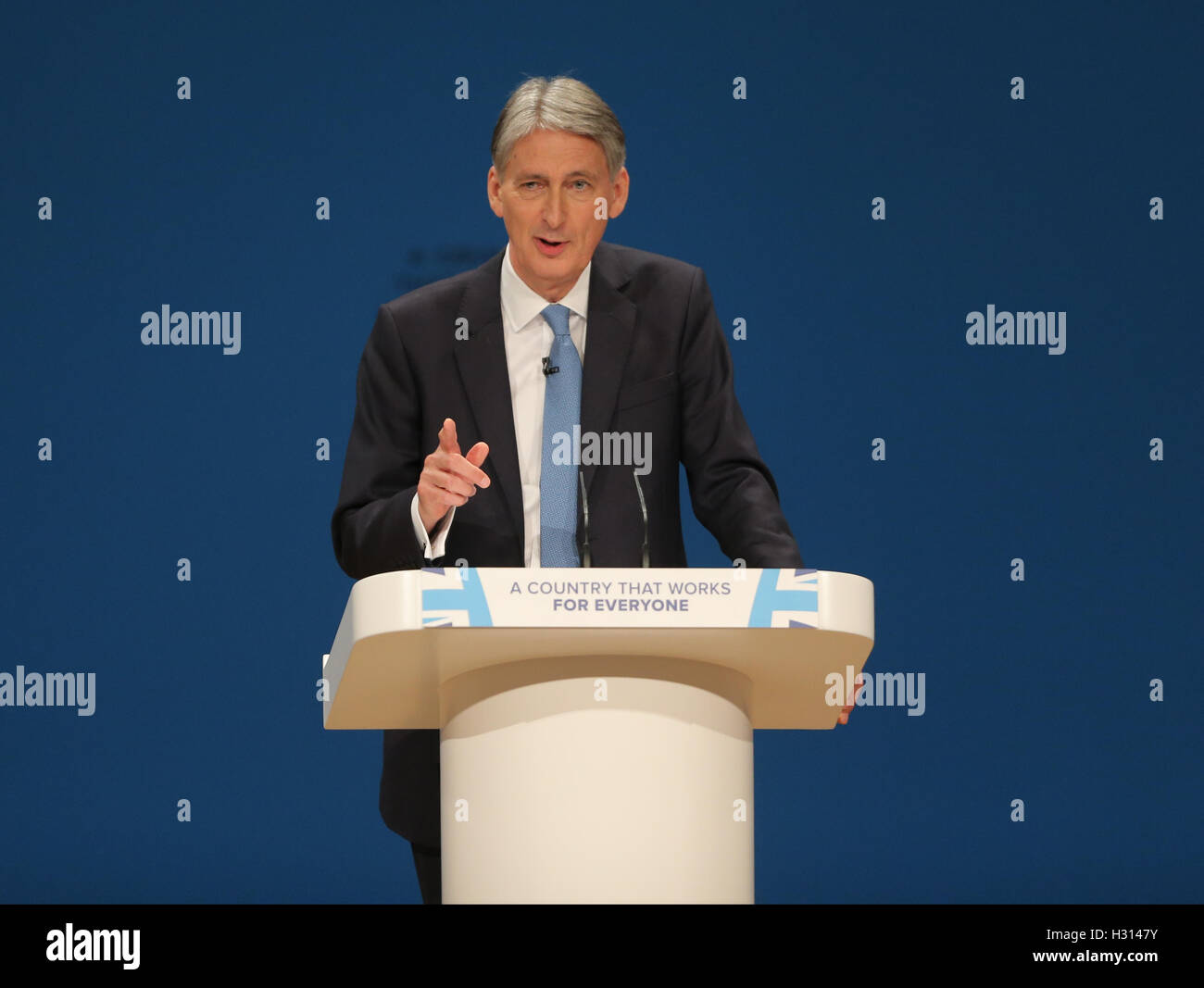 Birmingham, Uk. 3rd October, 2016. Philip Hammond Mp Chancellor Of The ...