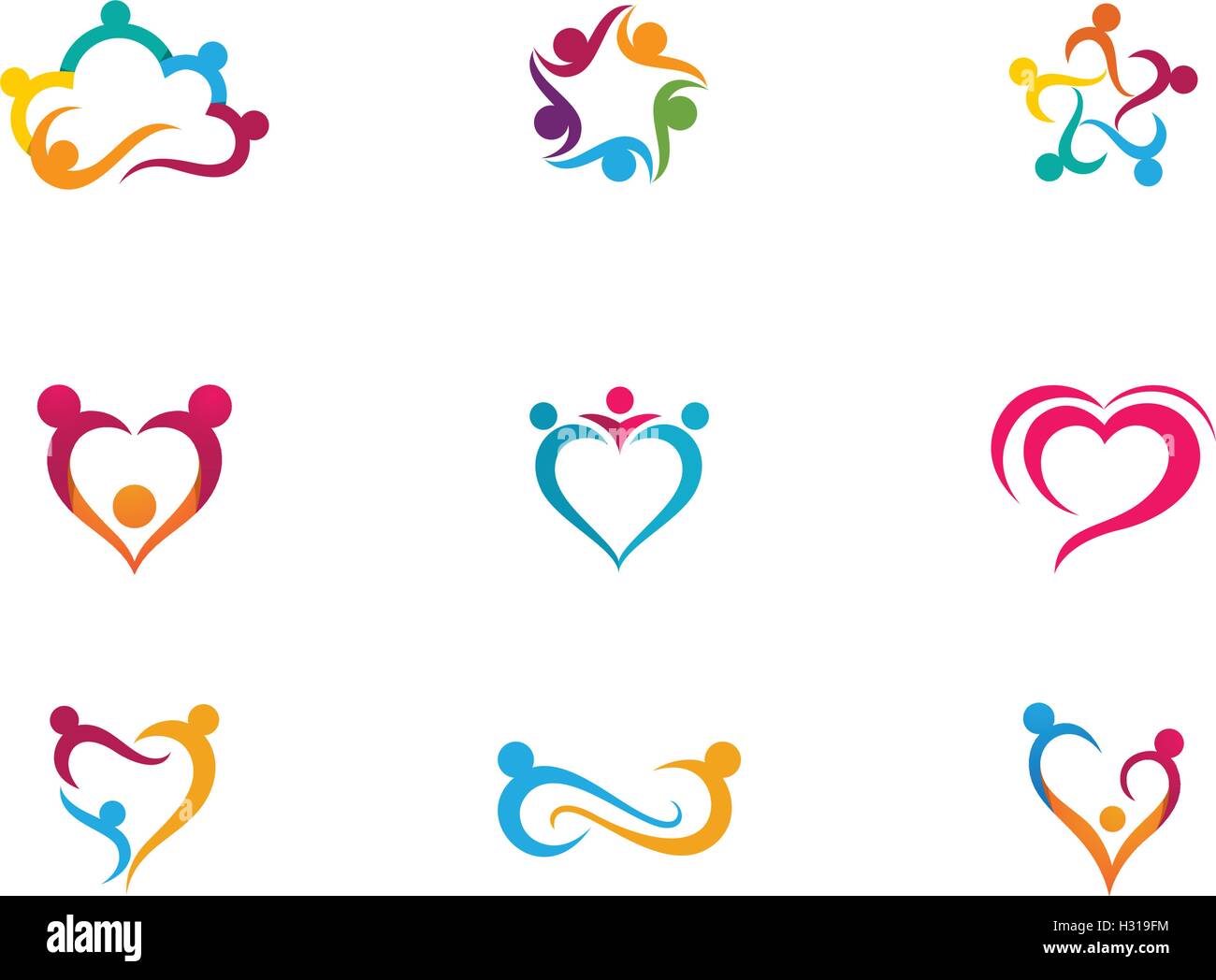 Community care Logo Stock Vector Image & Art - Alamy