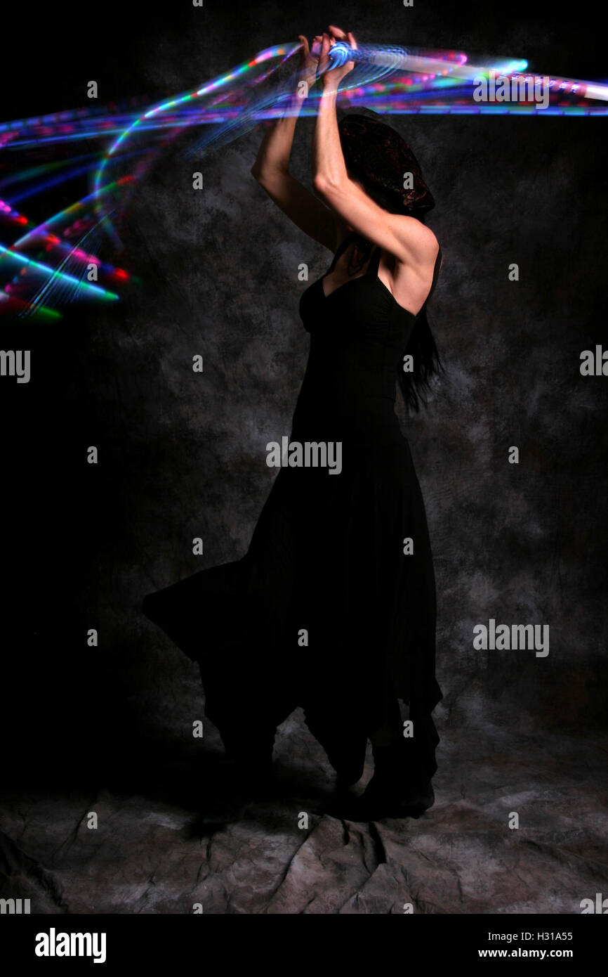 Hula Hoop Dancer Stock Photo - Alamy