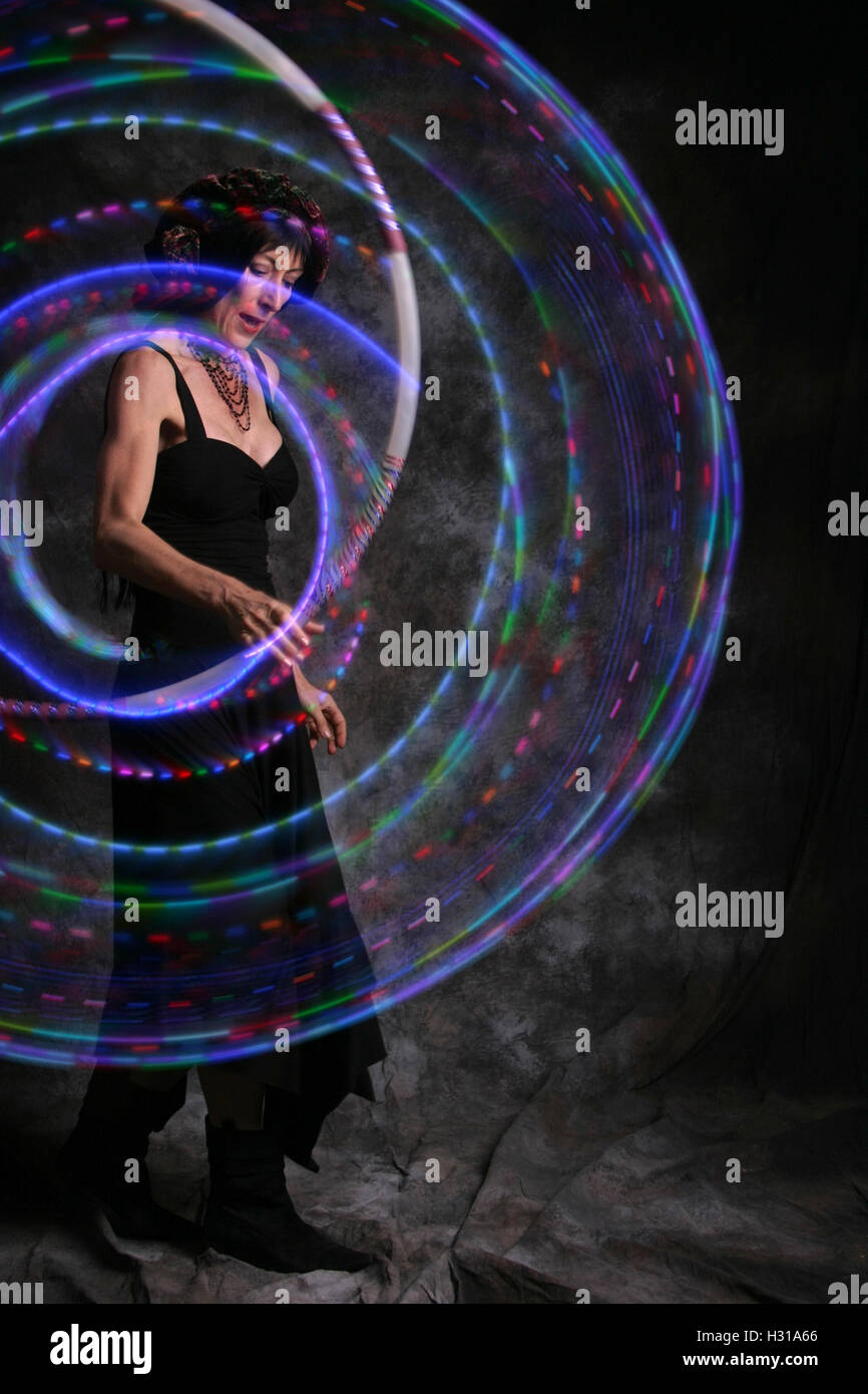 Hula Hoop Dancer Stock Photo - Alamy