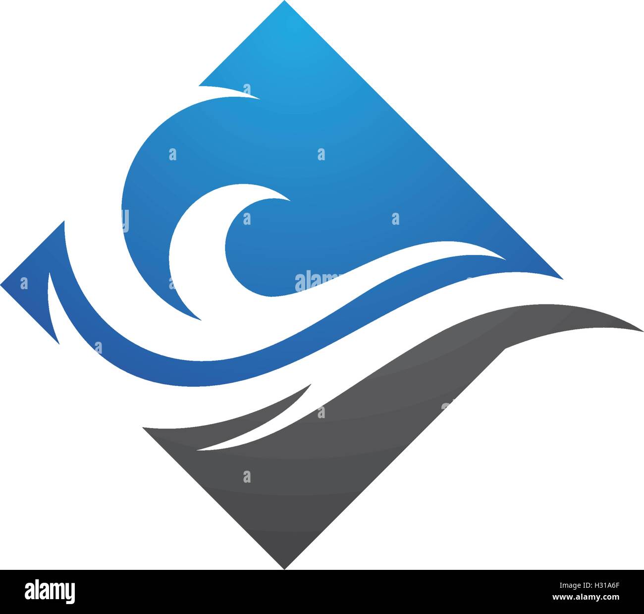 Water wave Logo Template Stock Vector Image & Art - Alamy