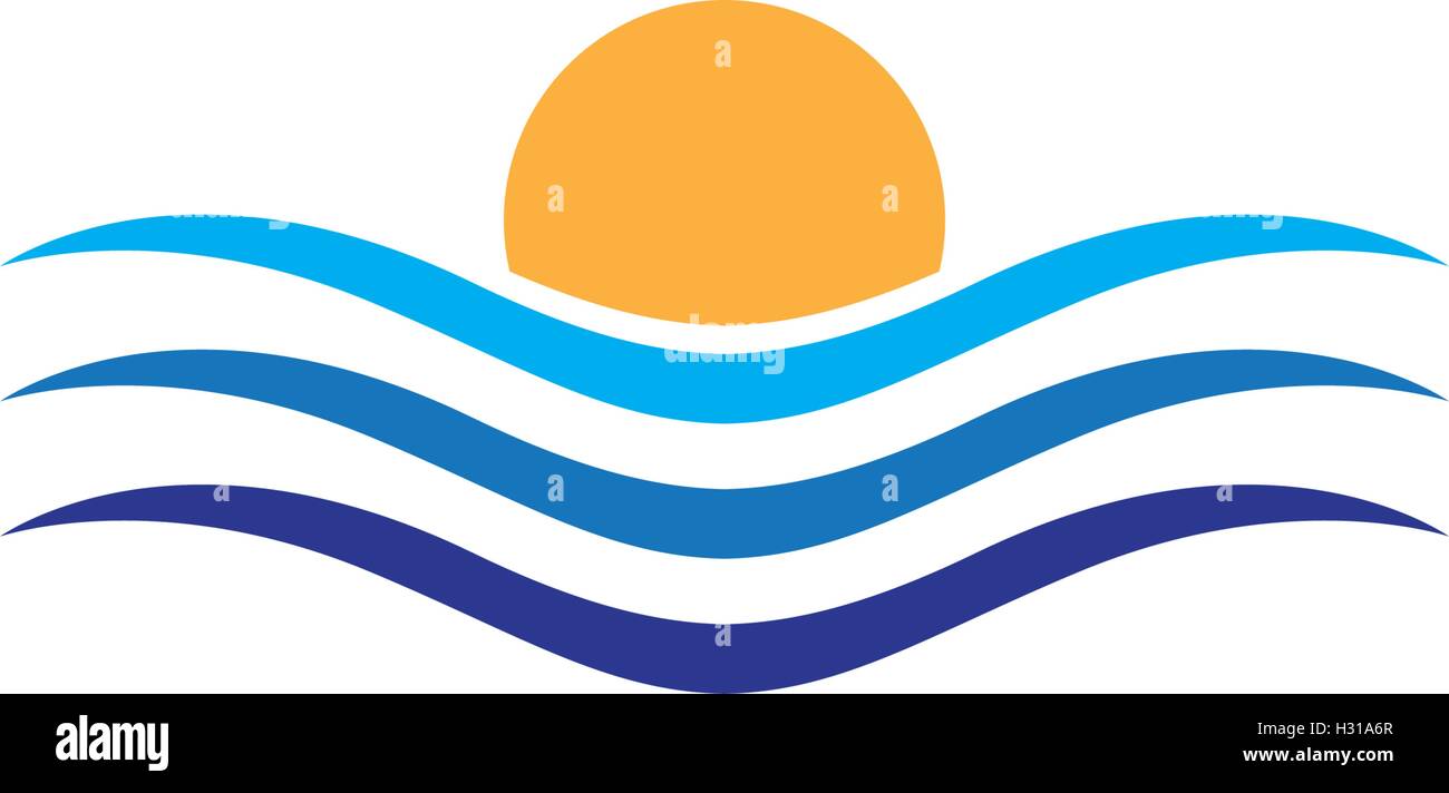 Water wave Logo Template Stock Vector Image & Art - Alamy