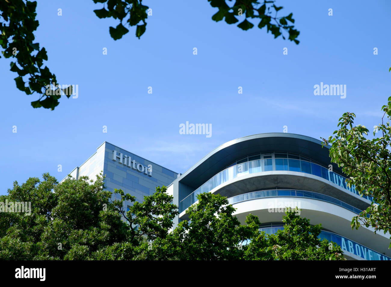 The Hilton Hotel, Bournemouth Stock Photo - Alamy