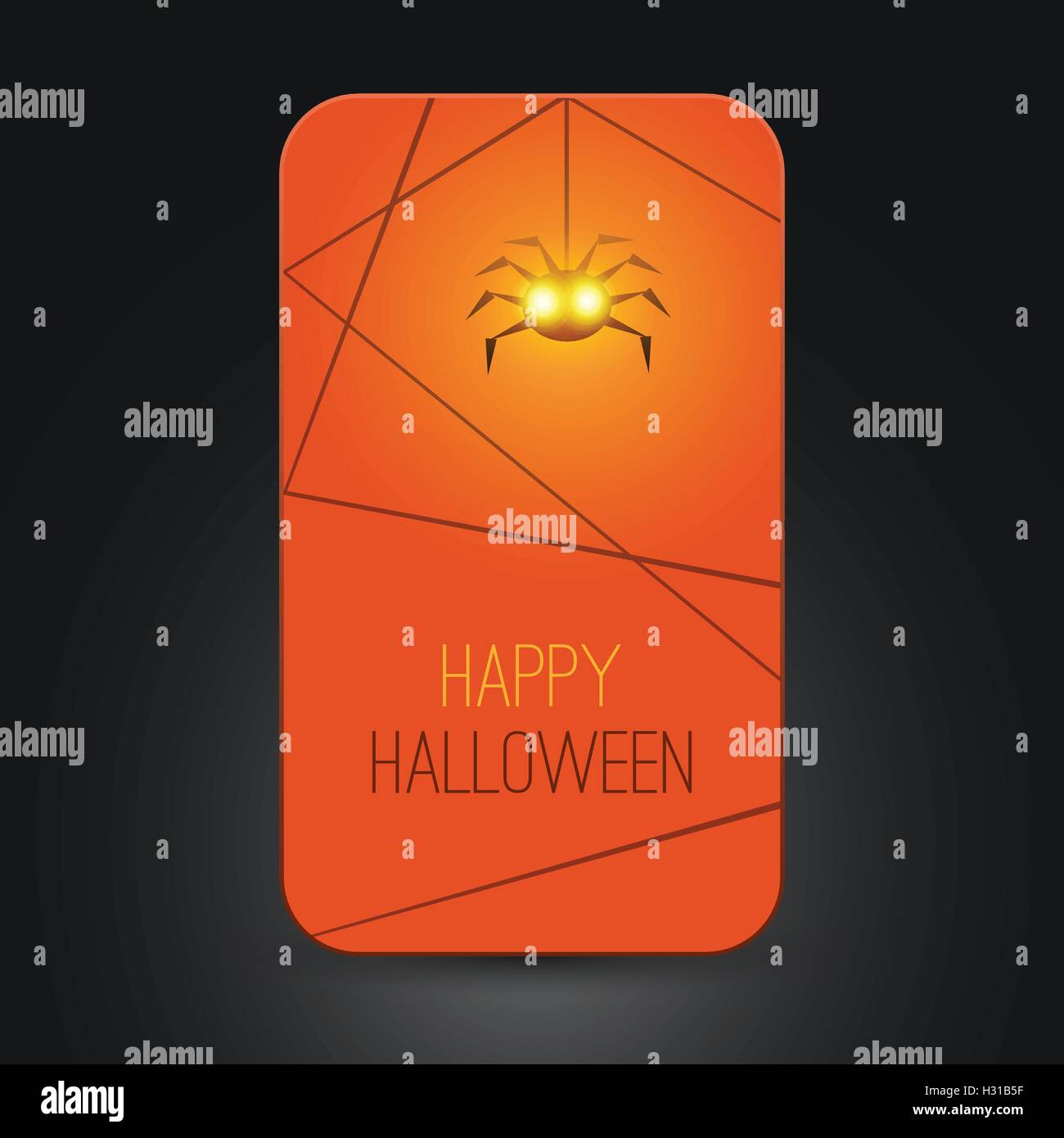 Halloween Greeting Card Design Stock Vector Image & Art - Alamy