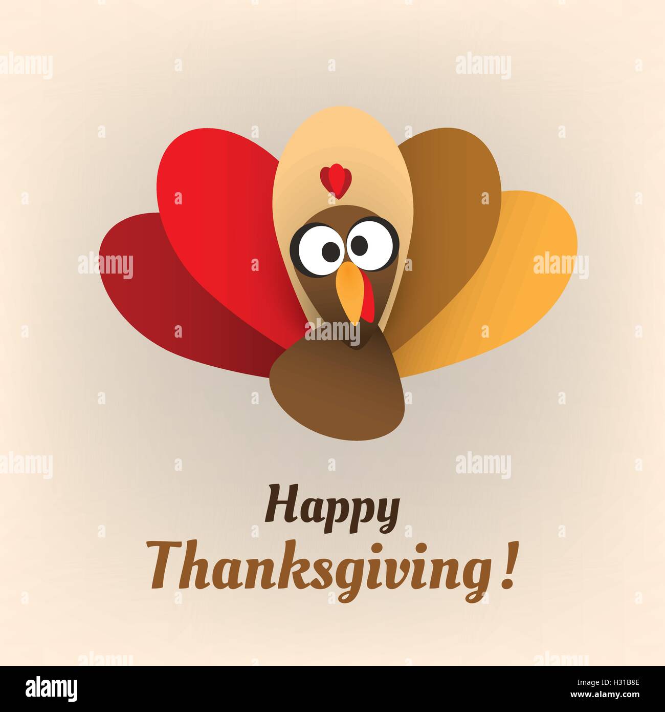Happy Thanksgiving Card Design Template Stock Vector Image & Art - Alamy