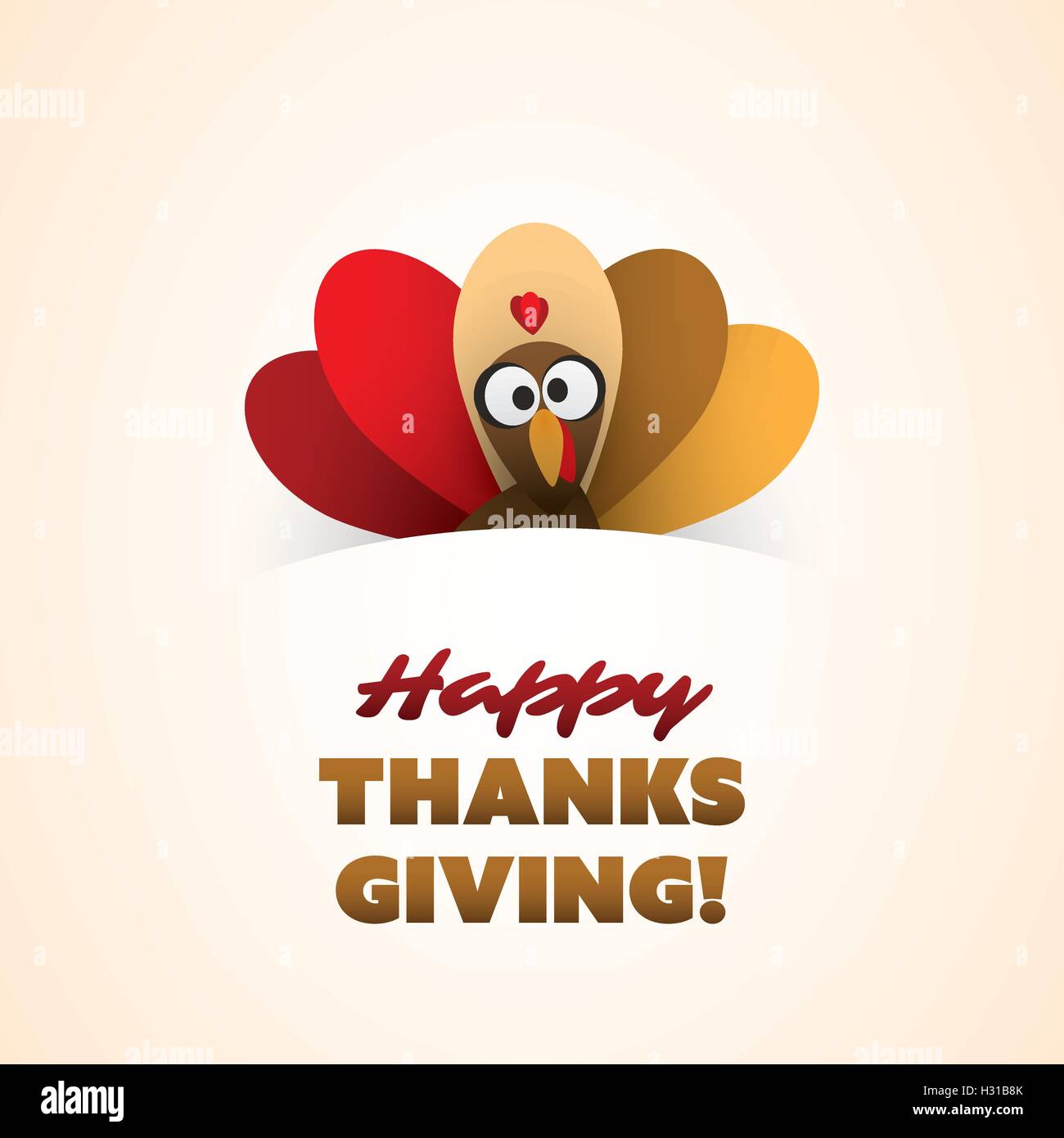 Happy Thanksgiving Card Design Template Stock Vector Image & Art - Alamy