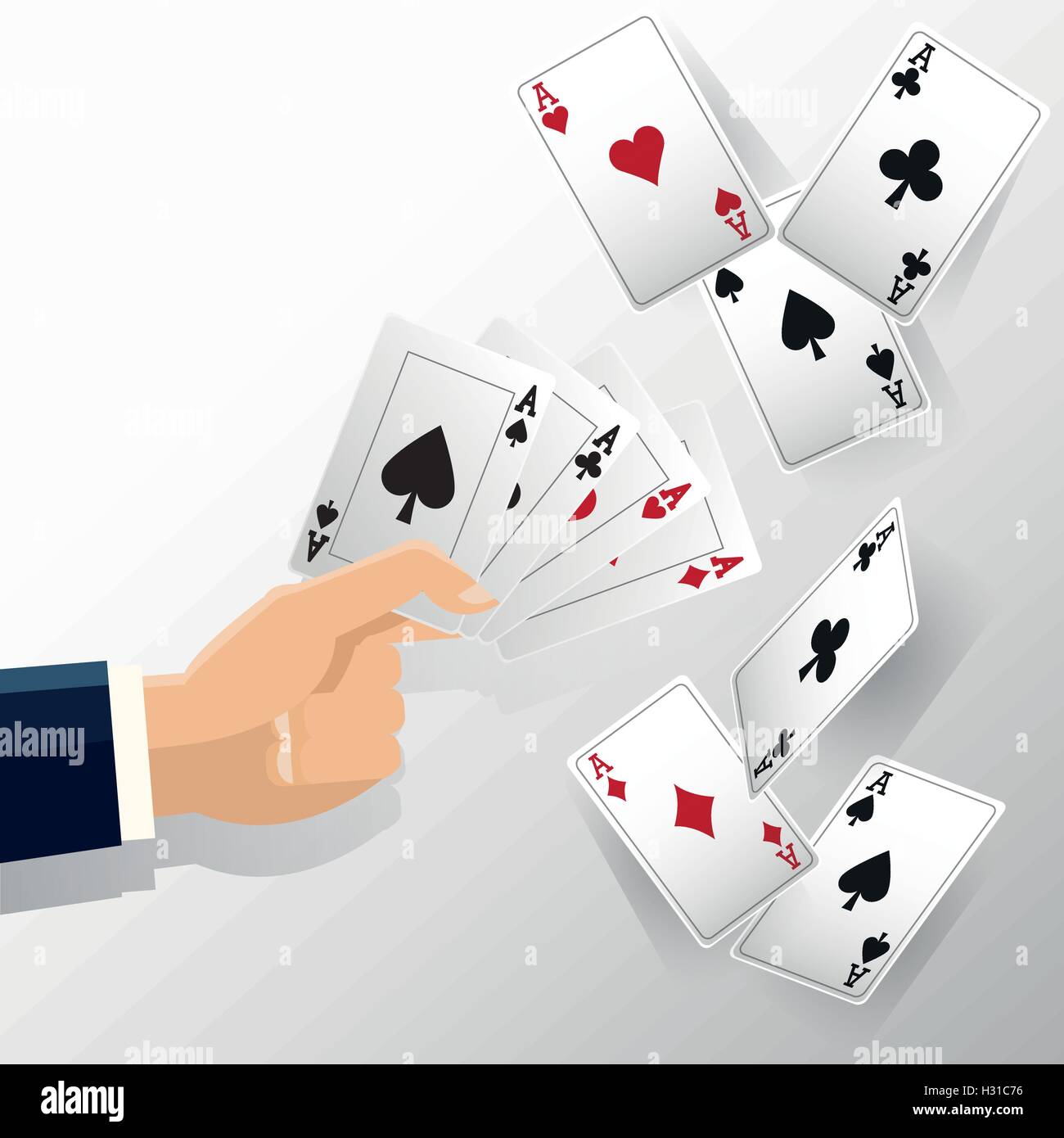 Hand and Cards of Poker design Stock Vector Image & Art - Alamy