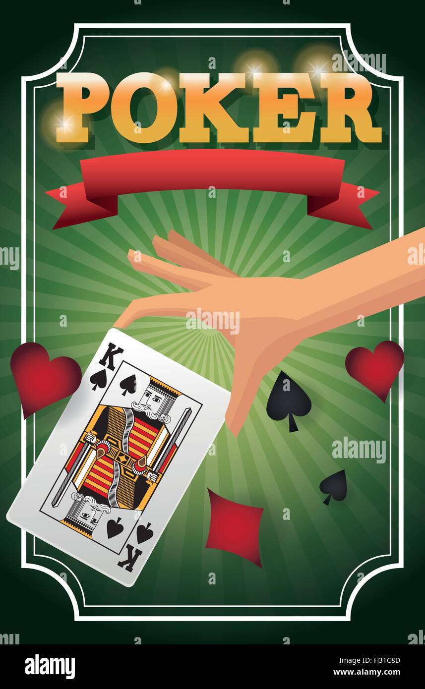 Hand and Cards of Poker design Stock Vector Image & Art - Alamy