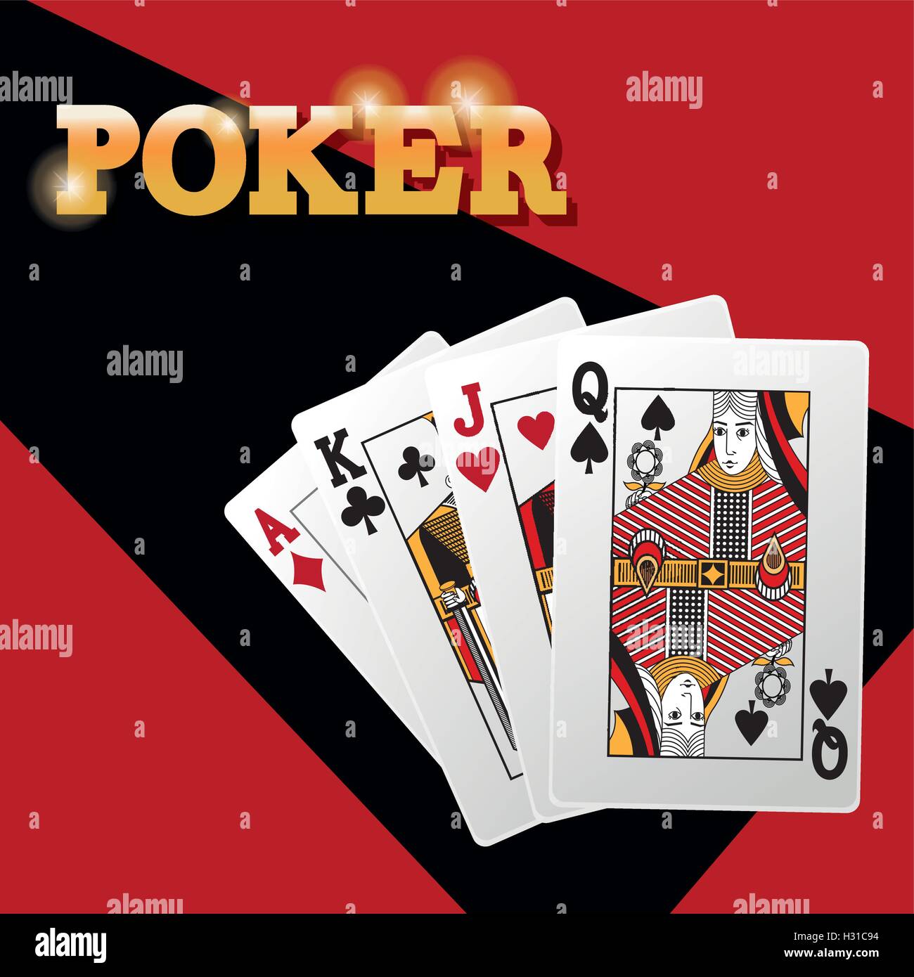 Losing at cards Stock Vector Images - Alamy