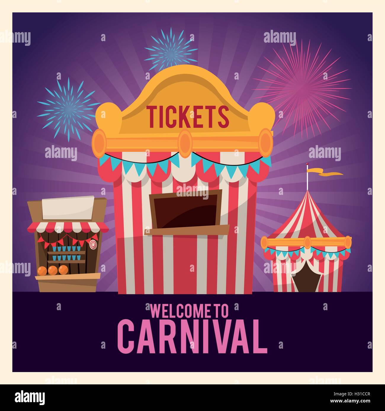Ticket stands Stock Vector Images - Alamy