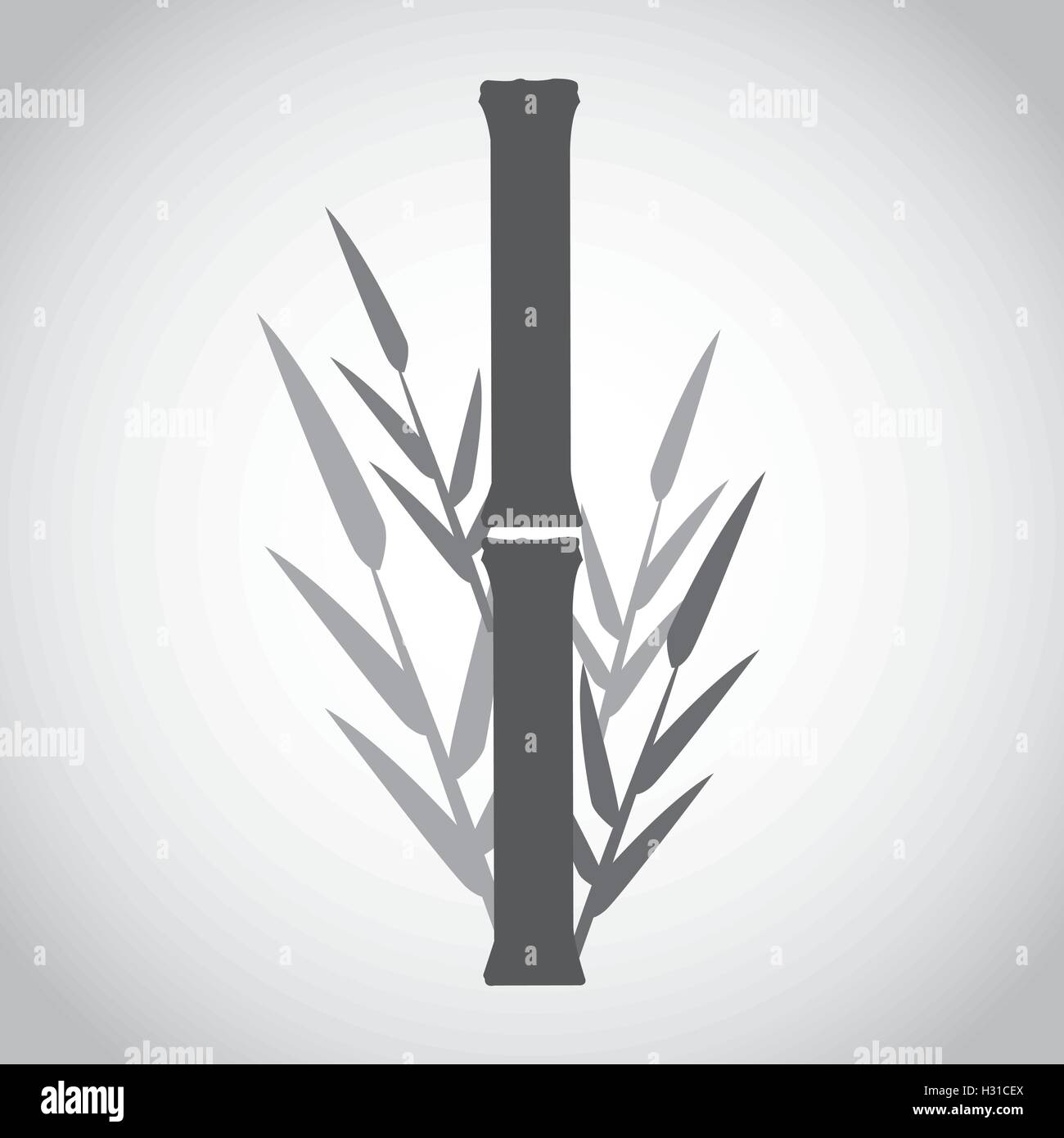 Bamboo trunk with leaves design Stock Vector Image & Art - Alamy