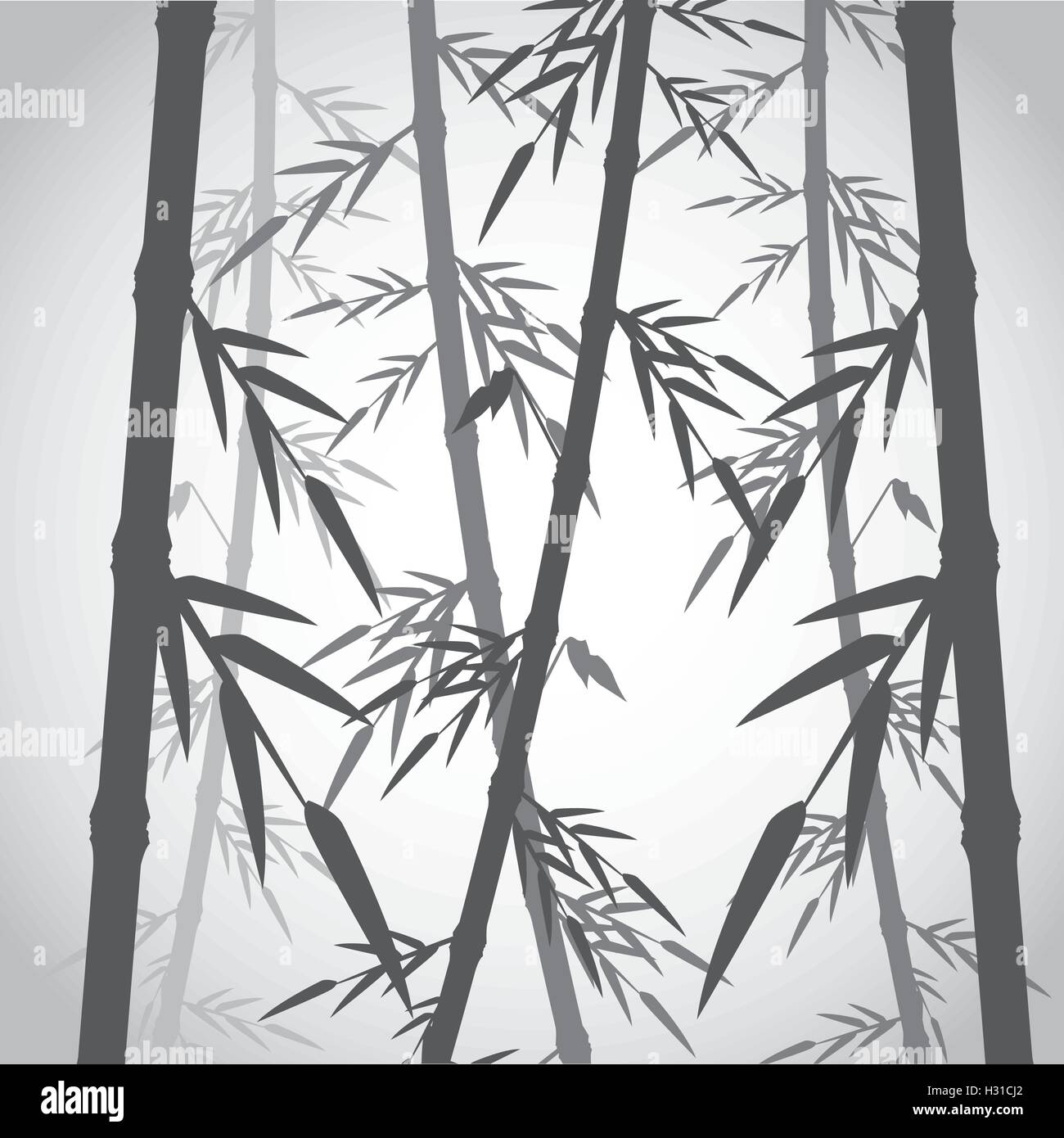 Bamboo trunk with leaves design Stock Vector Image & Art - Alamy