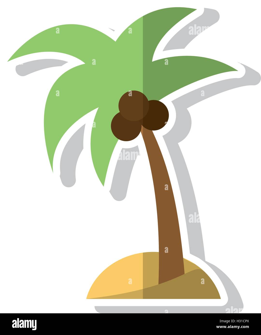 Isolated palm tree design Stock Vector Image & Art - Alamy