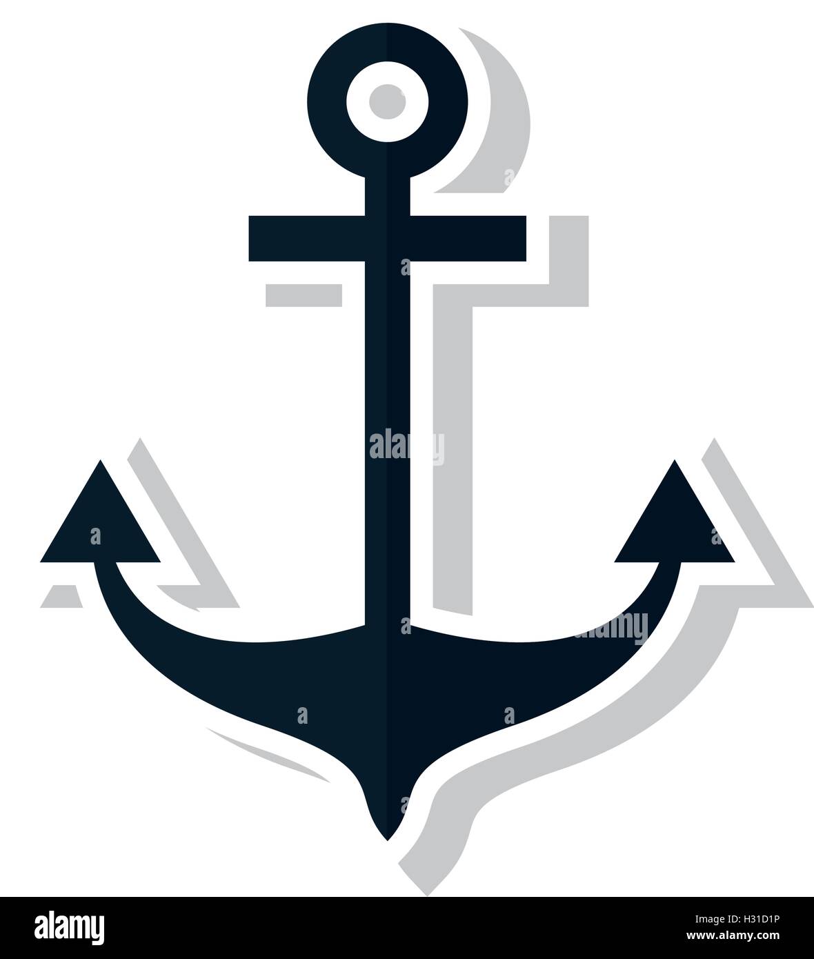 Isolated marine anchor design Stock Vector Image & Art - Alamy